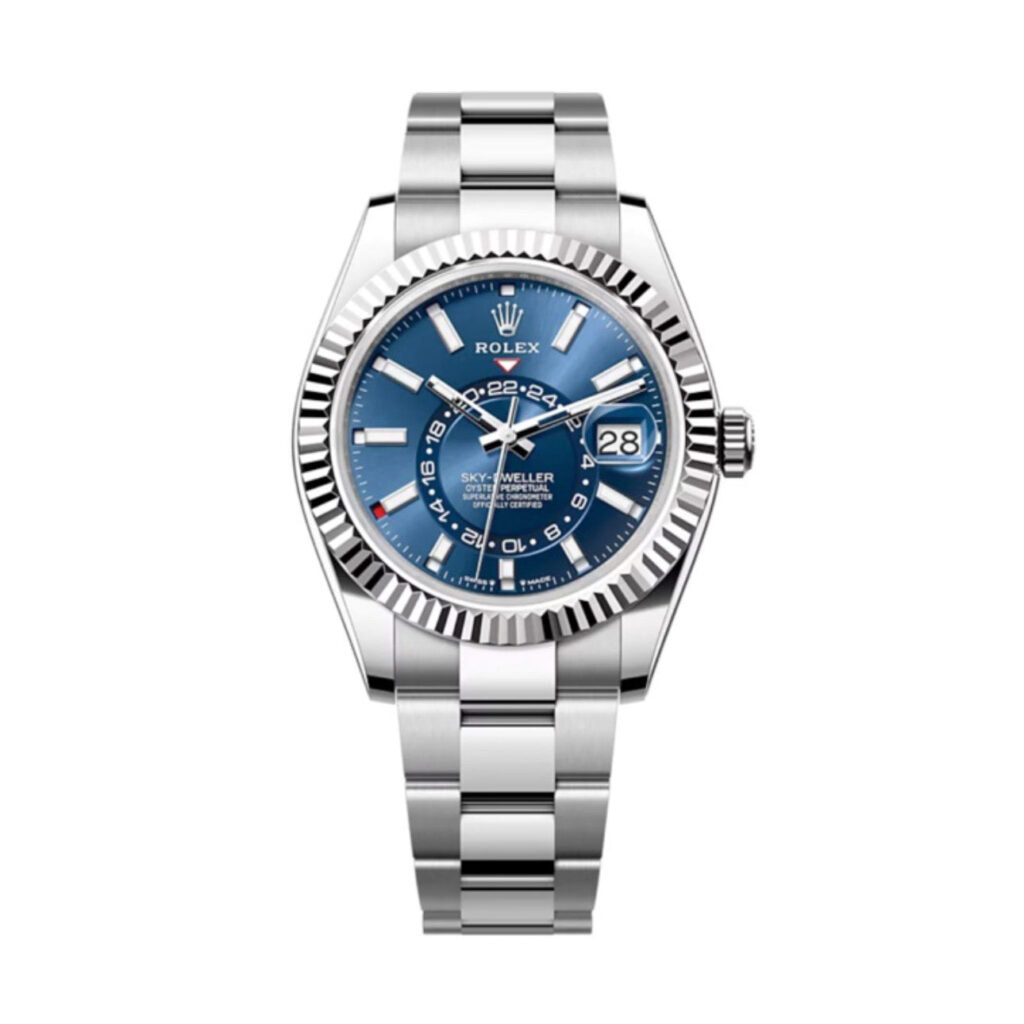 Super Clone Rolex Sky-Dweller 42 mm Bright blue Dial 336934 Oyster